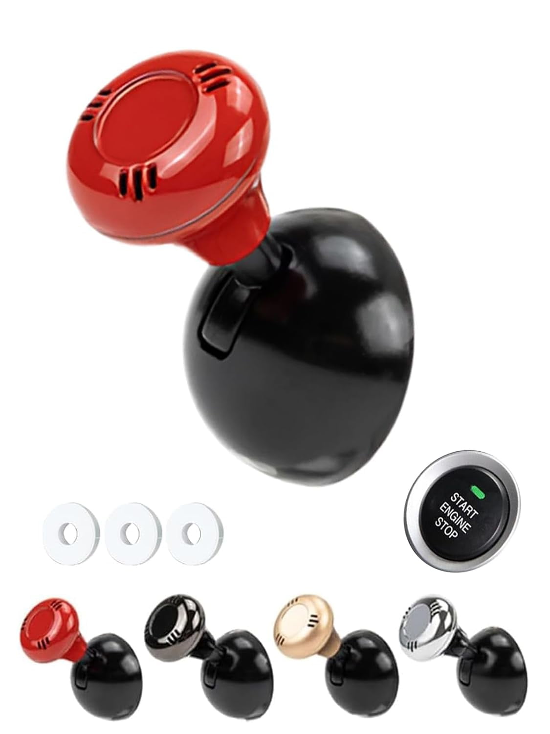 Upgrade Car Joystick Starter,Car Push to Start Button Rocker, Alloy ...