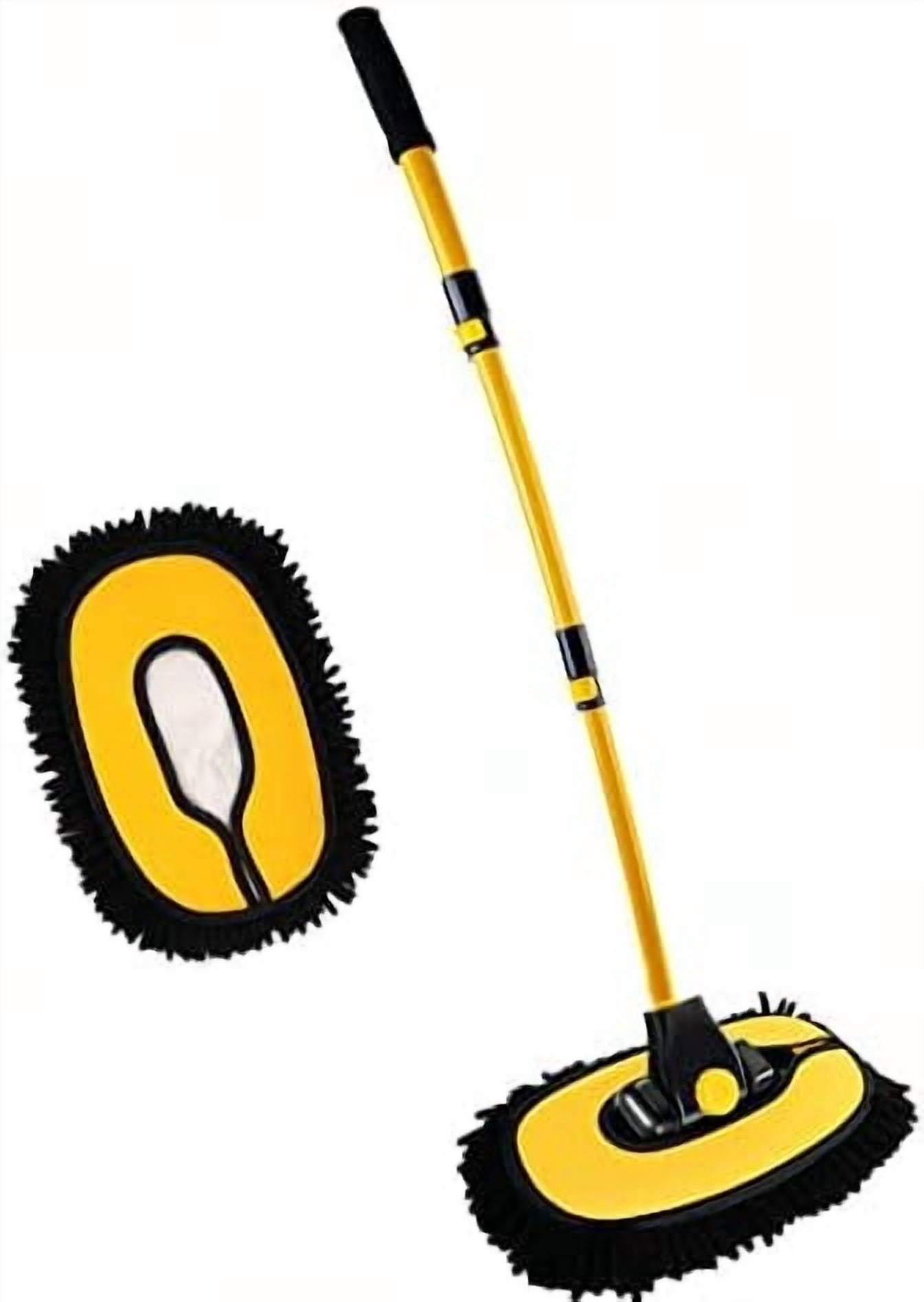 Upgrade Car Wash Brush Mop with Long Handle,Microfiber Mitt Car ...