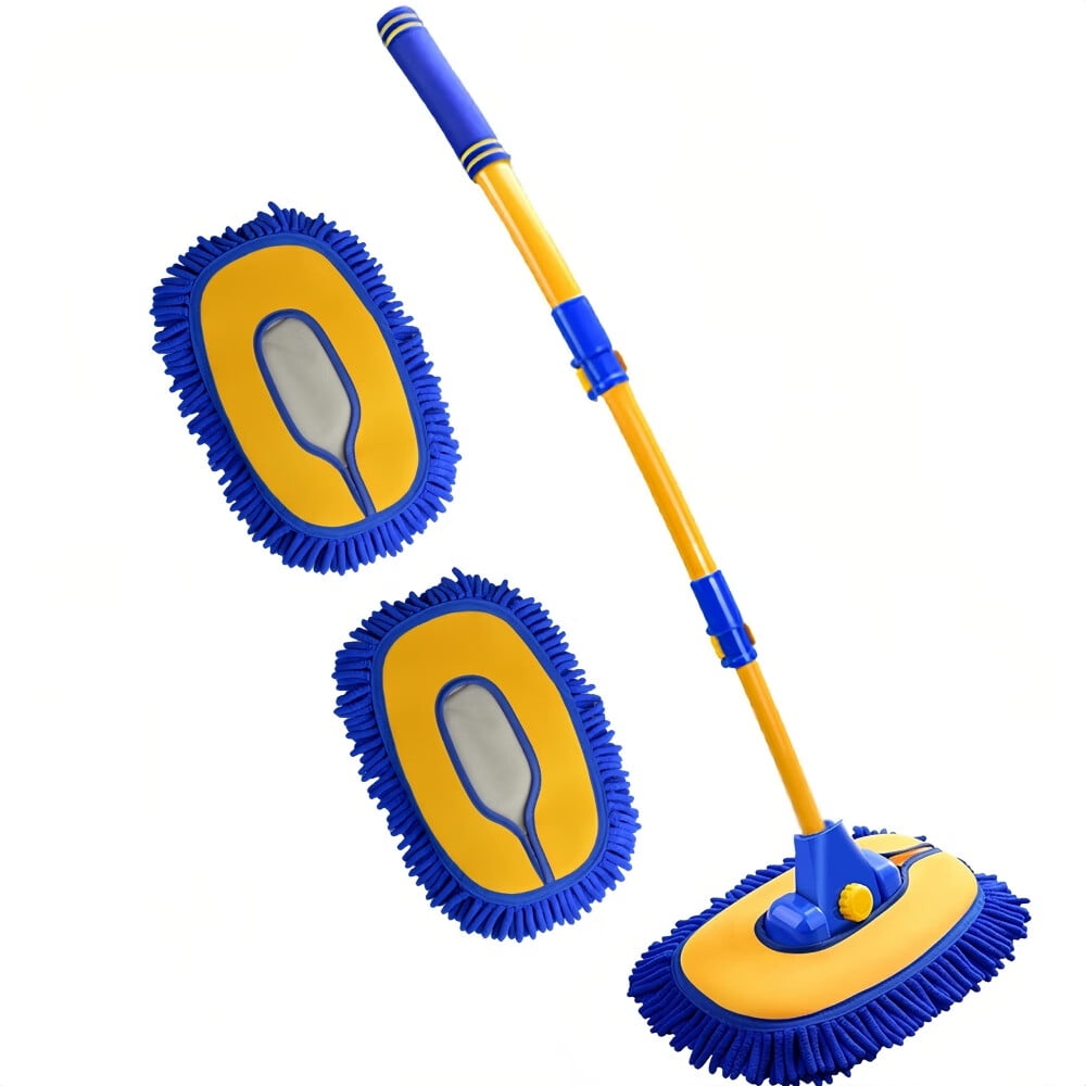 Upgrade Car Wash Brush Mop with Long Handle,Microfiber Mitt Car ...