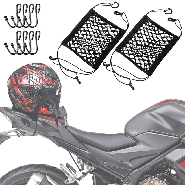 Upgrade Cargo Net for Motorcycle Helmet Storage,10"X11"High-Elastic ...