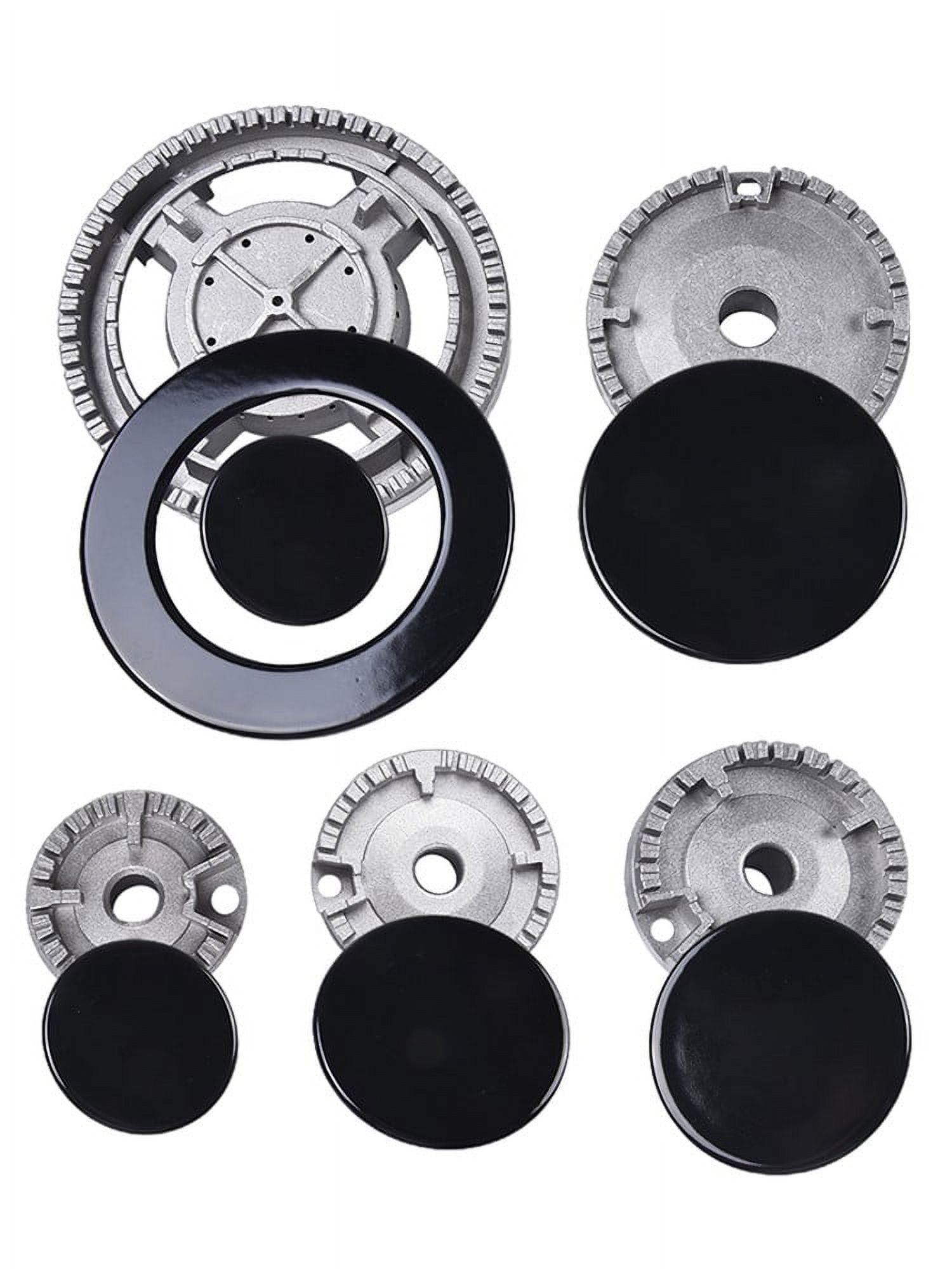 Upgrade Cooker Hat Set Oven Gas Hob Burner Crown Flame Cap Cover for ...