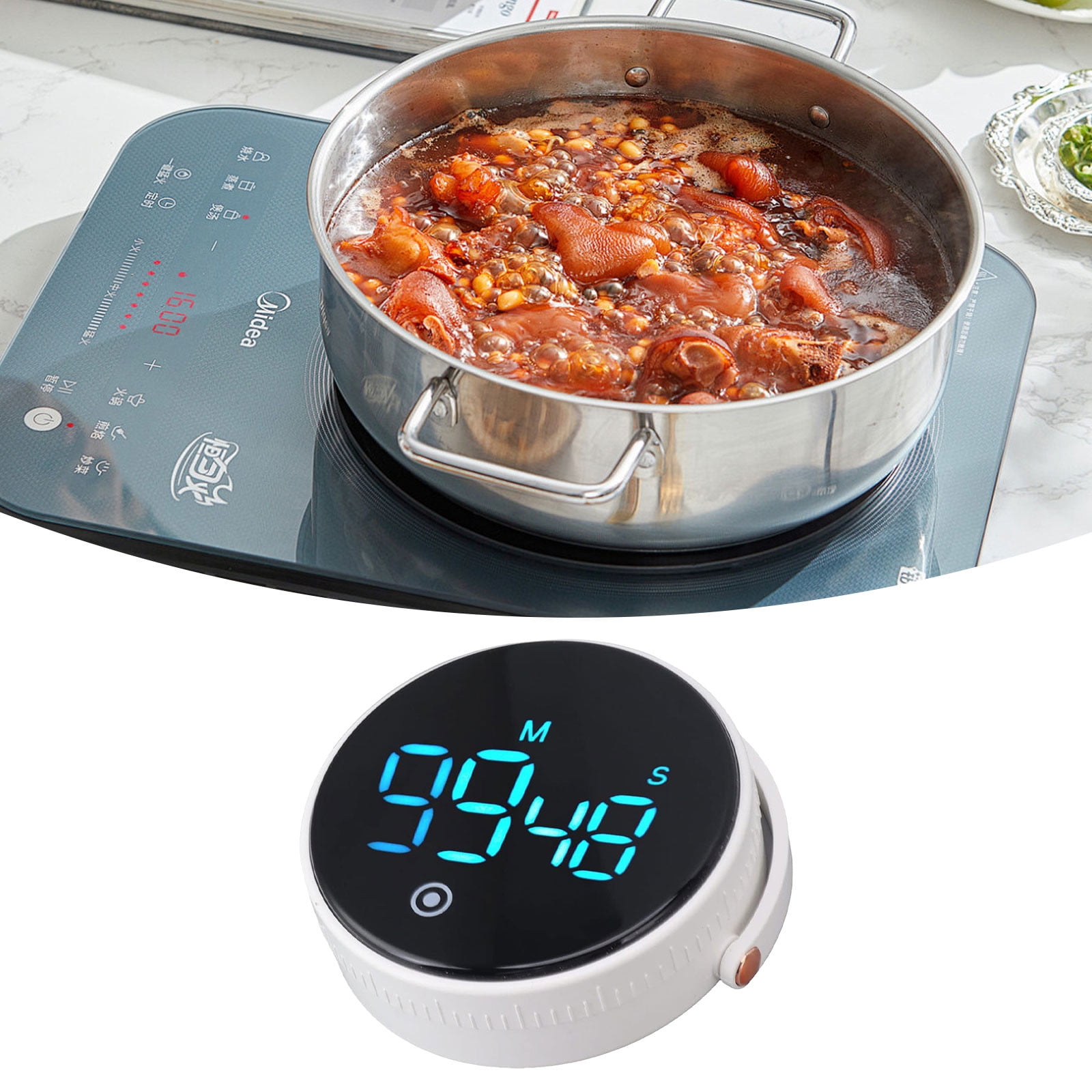 Upgrade Digital Kitchen Timer Countdown Countup Visual Pomodoro Timer Large LED Display ...