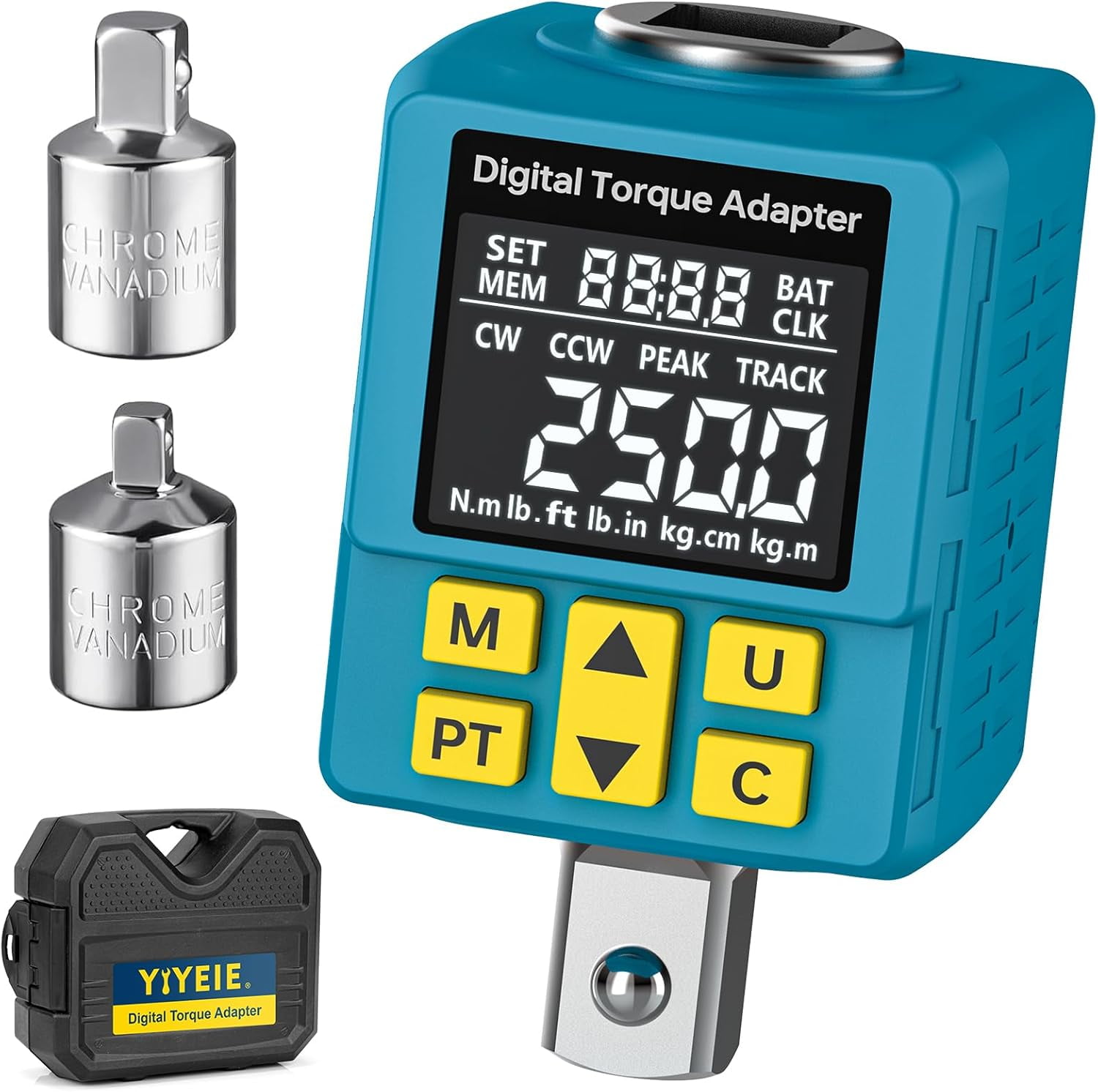 Upgrade Digital Torque Adapter, (±1% Accuracy, 12.5-250Ft-lb), 1/2 ...