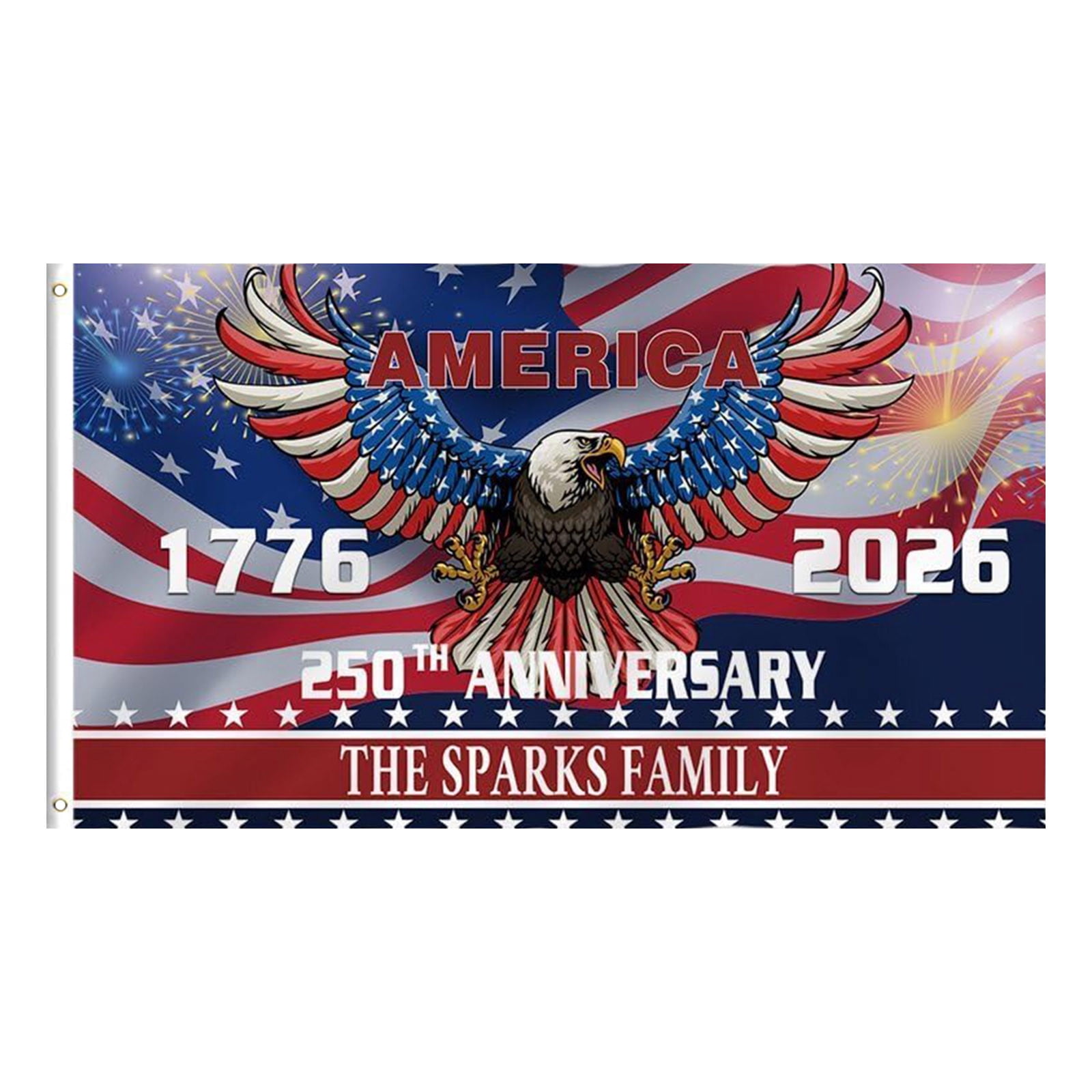 Upgrade Double Sided America 250th Anniversary Flag 3x5 Feet | 250 ...