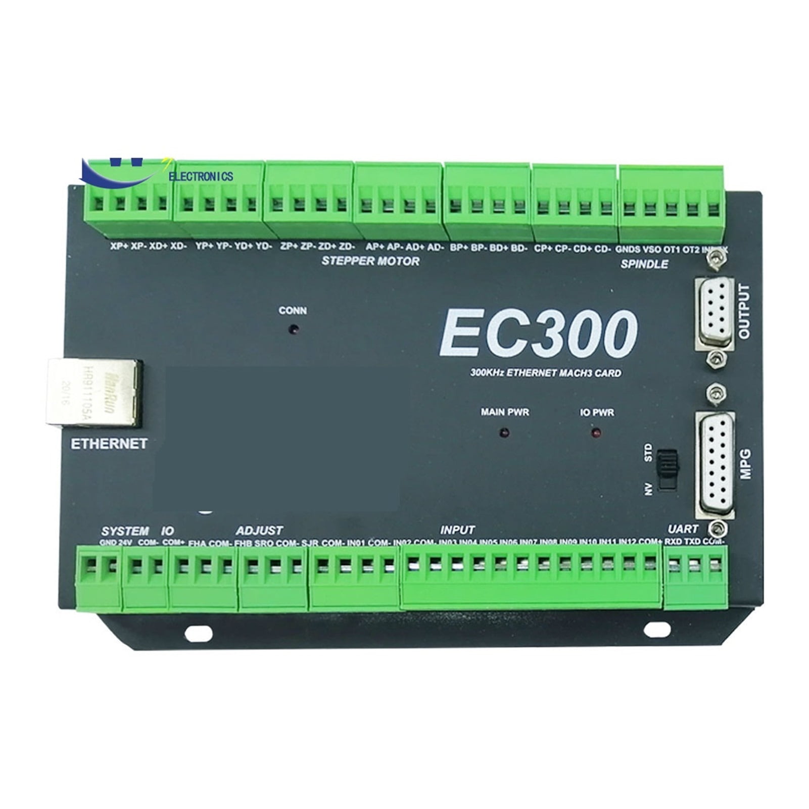 Upgrade EC300 CNC Milling Machine Ethernet CNC Controller 3/4/5/6 Axis Motion Control Board ...