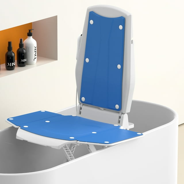 Upgrade Electric Bath Lift Chair for Tub, IP68 Waterproof Shower Chair ...