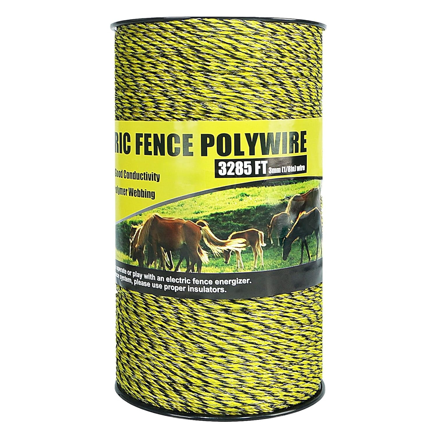 Upgrade Electric Fence Polywire 3285FT,1000 Meters, 6 Stainless Steel ...