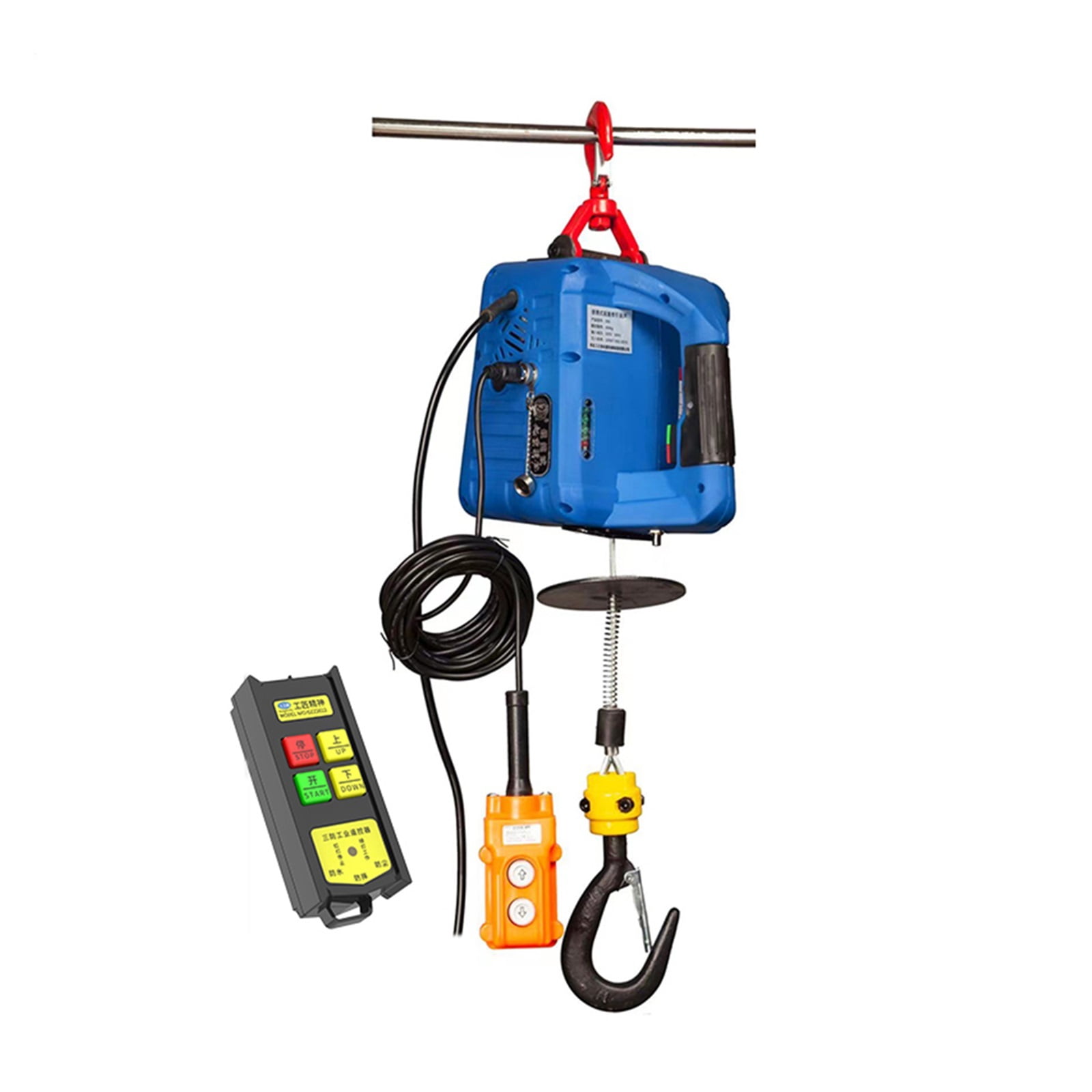 Upgrade Electric Hoist Portable Electric Hand Winch Traction Block ...