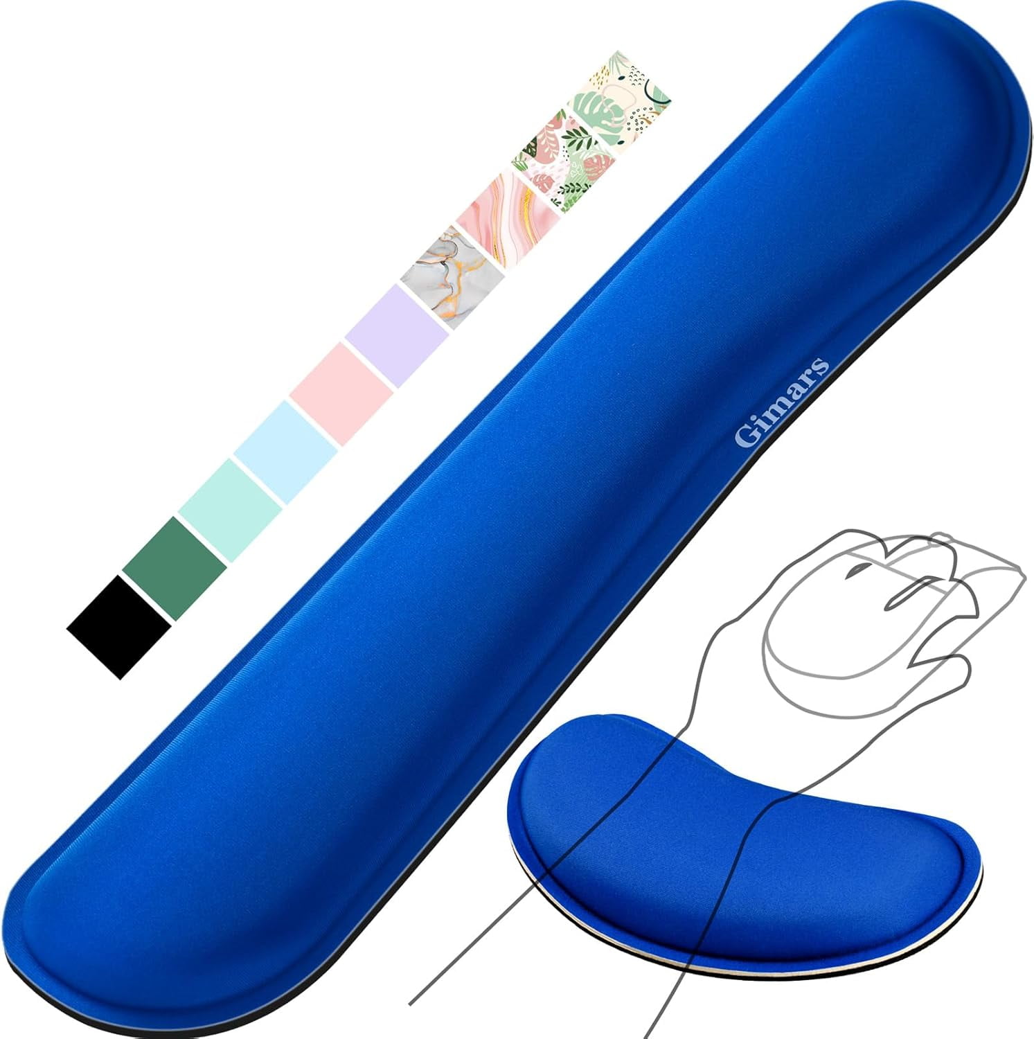 Upgrade Enlarge Silky Gel Memory Foam Wrist Rest for Computer Keyboard ...