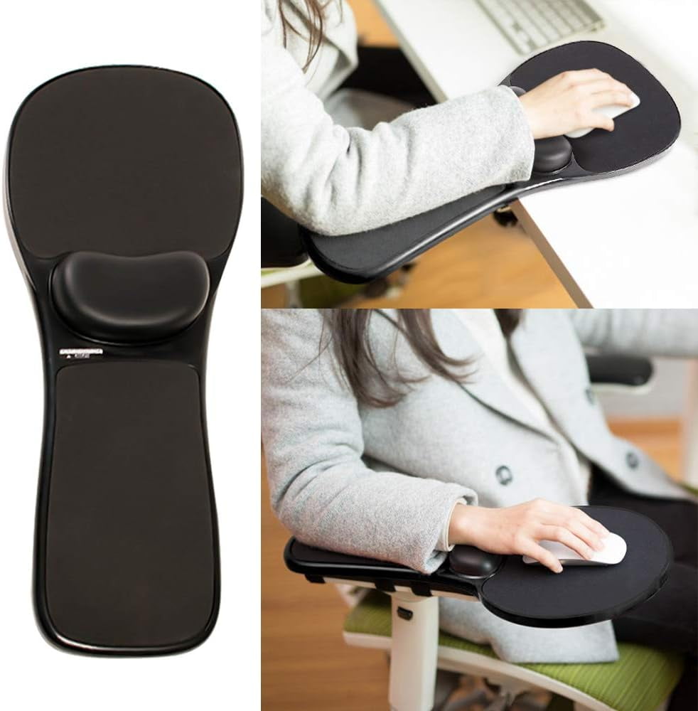Upgrade Ergonomic Arm Rest Mouse Pads Dual Purpose for Desk and Chairs ...