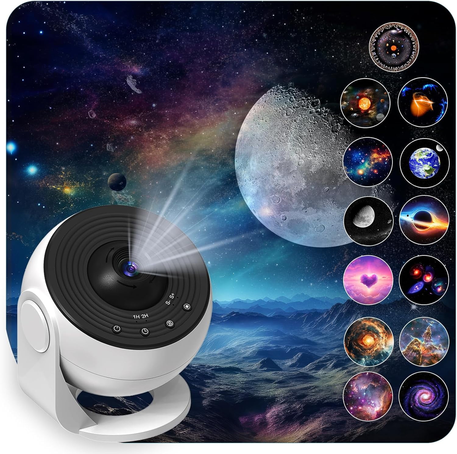 Upgrade Galaxy Projector for Bedroom, Home Planetarium Projector Lamp ...