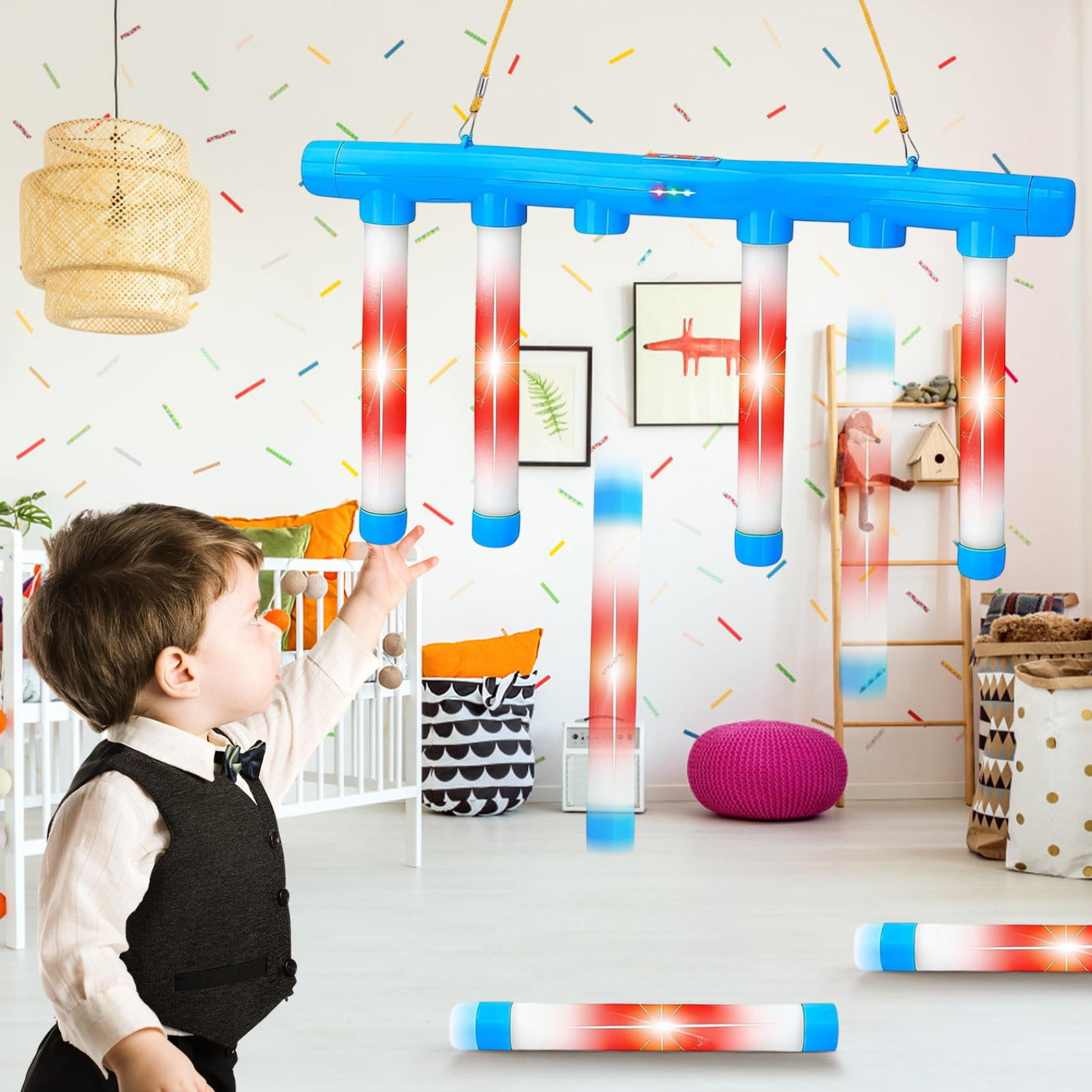 Upgrade Glow-in-the-Dark Stick Drop Reflex Challenge Game for Adults ...