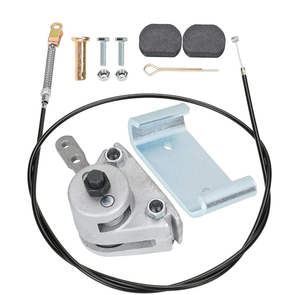 Upgrade Go Kart Mechanical Brake Caliper Bracket & 56" Cable with Pads ...