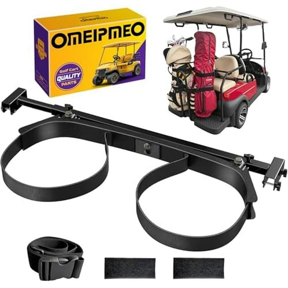 Upgrade Golf Cart Bag Holder Bracket, Adjustable Golf Cart Bag Bracket ...