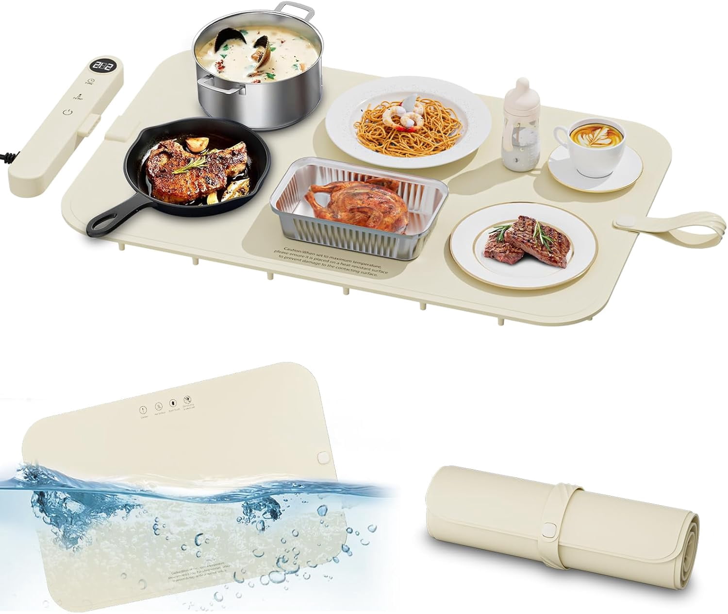 Upgrade Graphene Warming Mat for Countertop, Gifts for Mom Wife ...