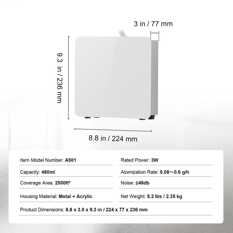 Upgrade HVAC Scent Diffuser for Whole House, 850ML Scent Air Machine ...