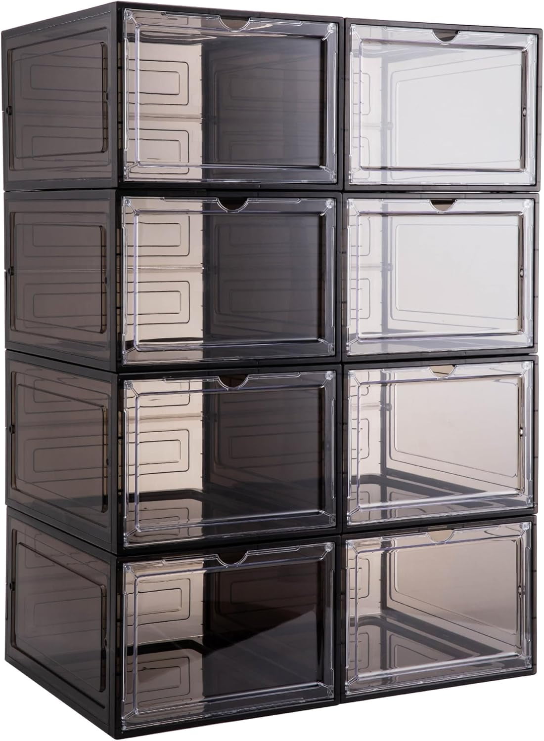 Upgrade Harder Solid Plastic Hat Organizer for Baseball Caps, 8 Pack ...