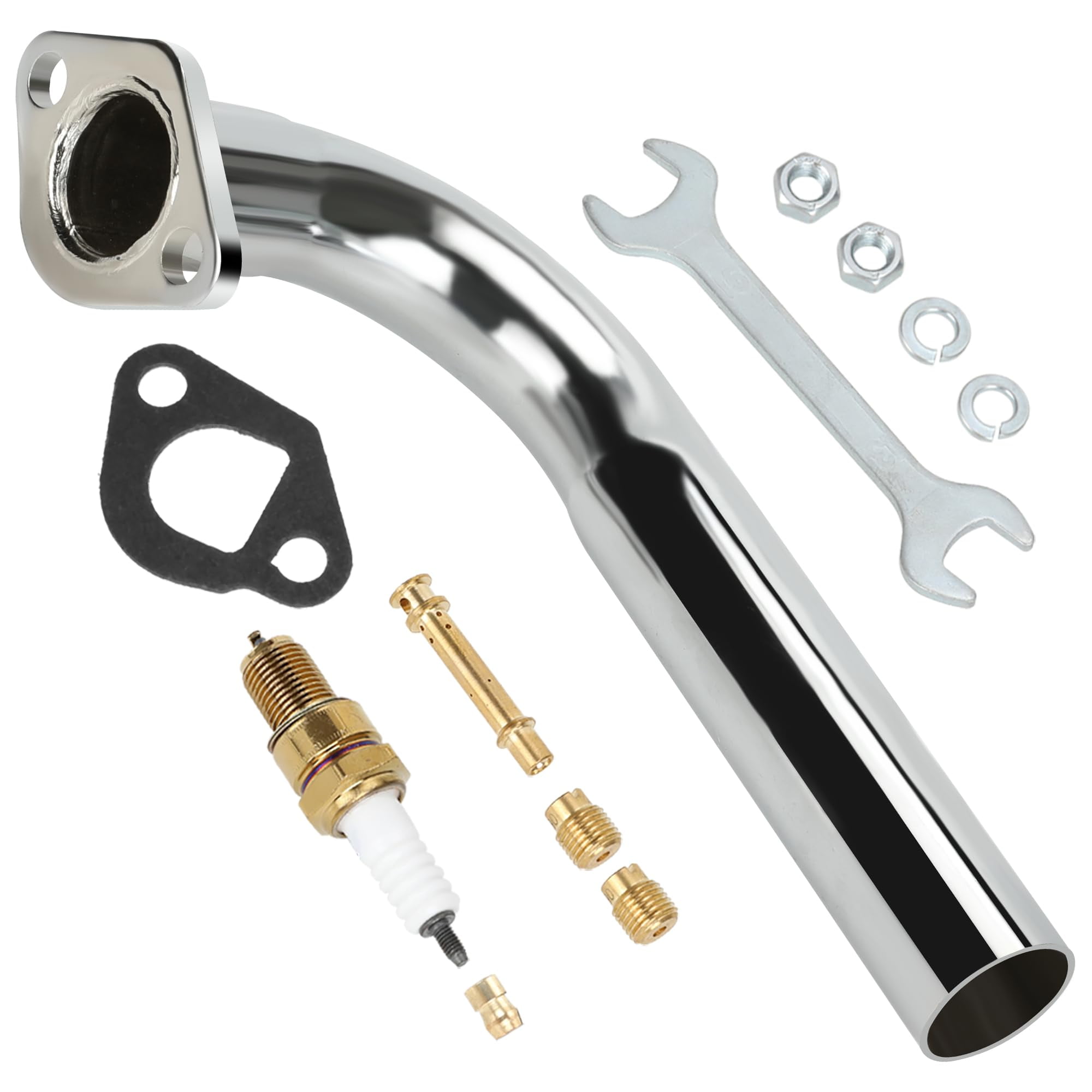 Upgrade Header Exhaust Pipe Jet Kit for Non Hemi Predator 212cc 196cc 6 ...