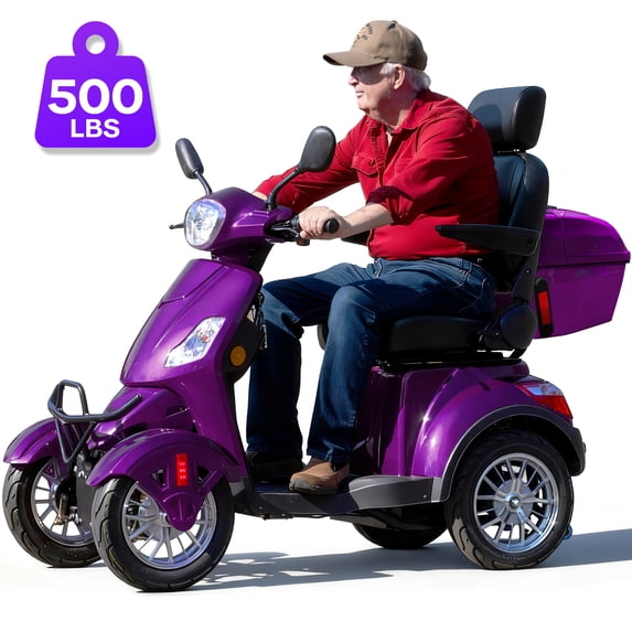 Upgrade Heavy Duty 4 Wheel Mobility Scooters for Seniors & Adults ...
