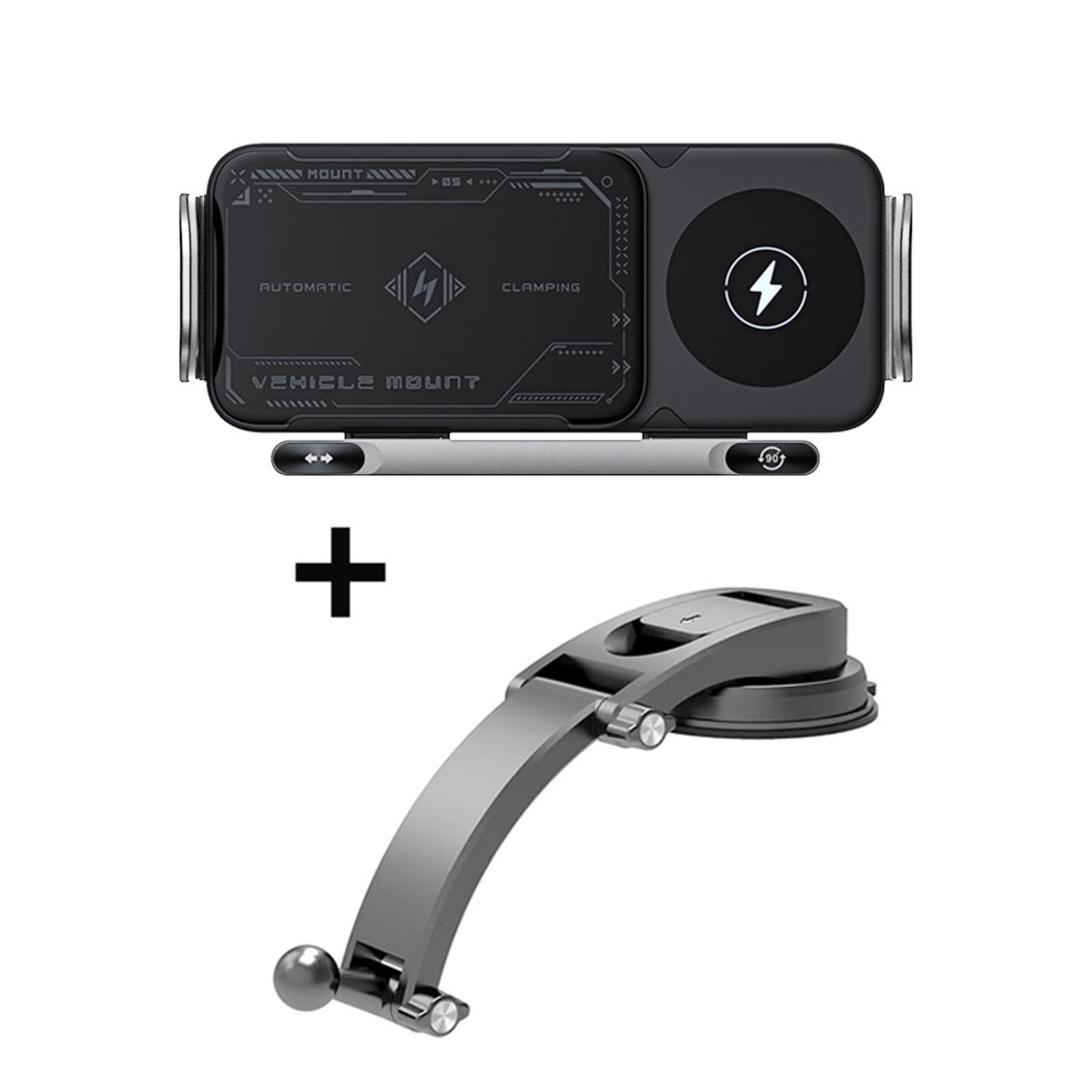 Upgrade High Intelligent Mobile Phone Pad Holder 2 In 1 Auto Rotating ...