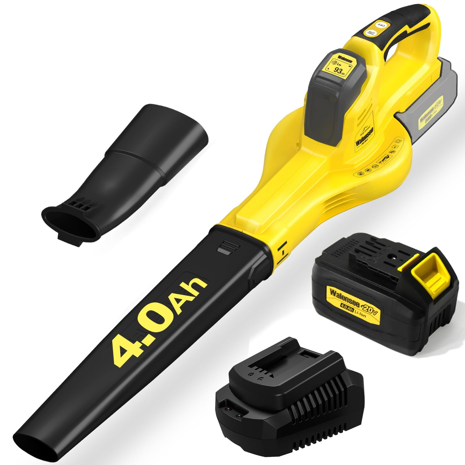 Upgrade Leaf Blower - 20V Cordless Leaf Blower with 4.0Ah Lithium ...