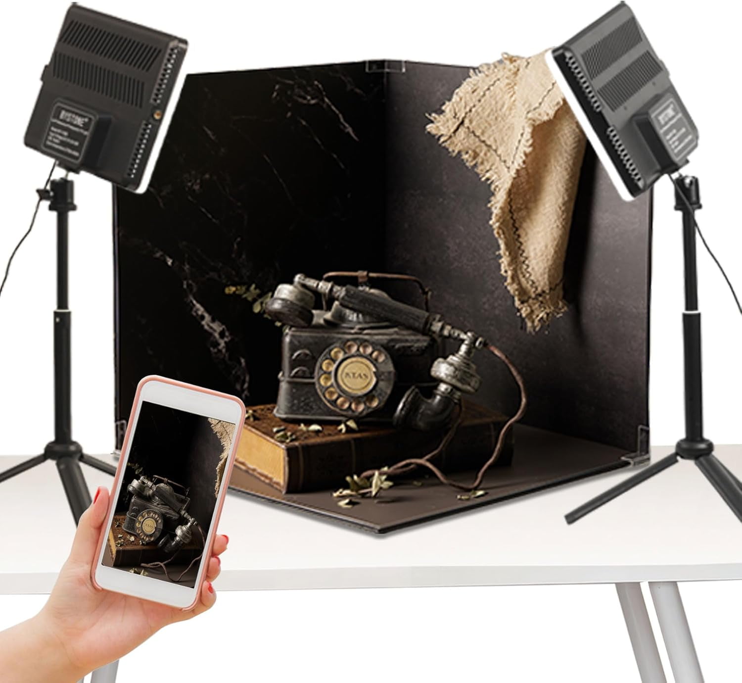 Upgrade Light Box Photography,Portable Photo Studio 16x16 inch ...