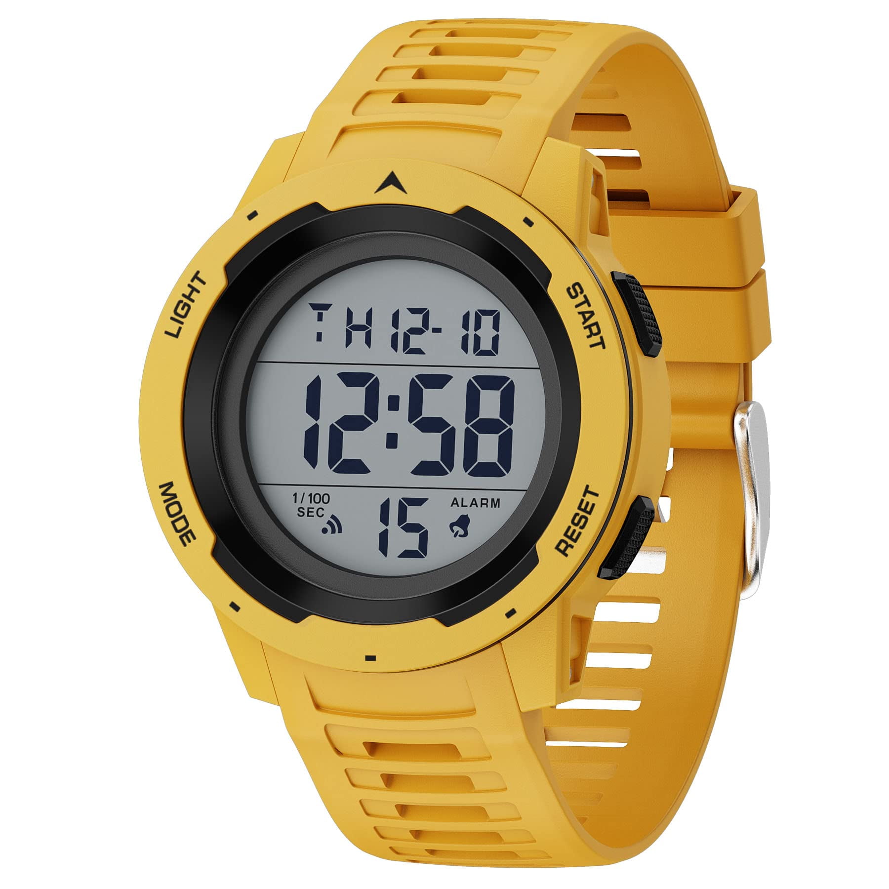 Upgrade Mens Waterproof Digital Sport Watches Wide Screen Easy Read ...