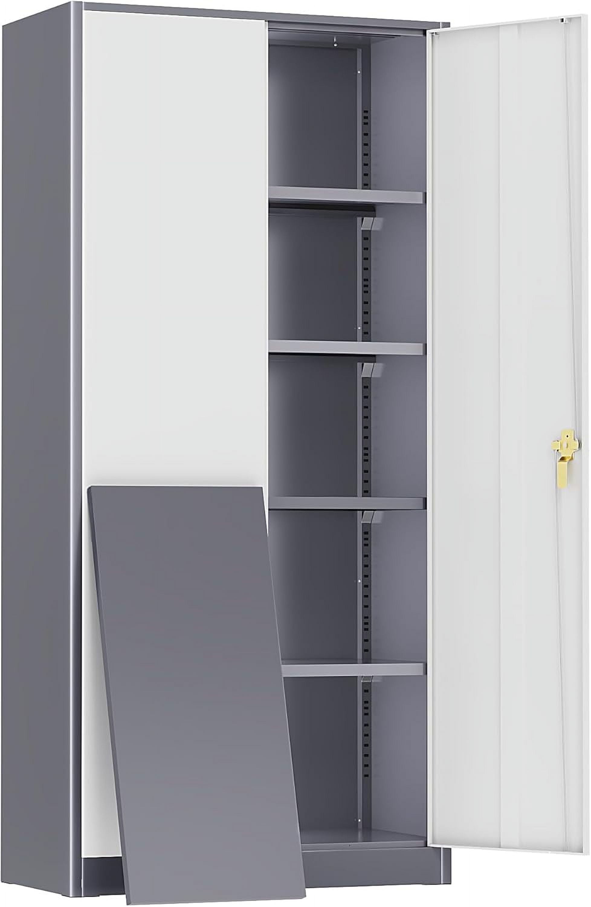 Upgrade Metal Garage Storage Cabinet Large 72" Locking Steel Garage ...