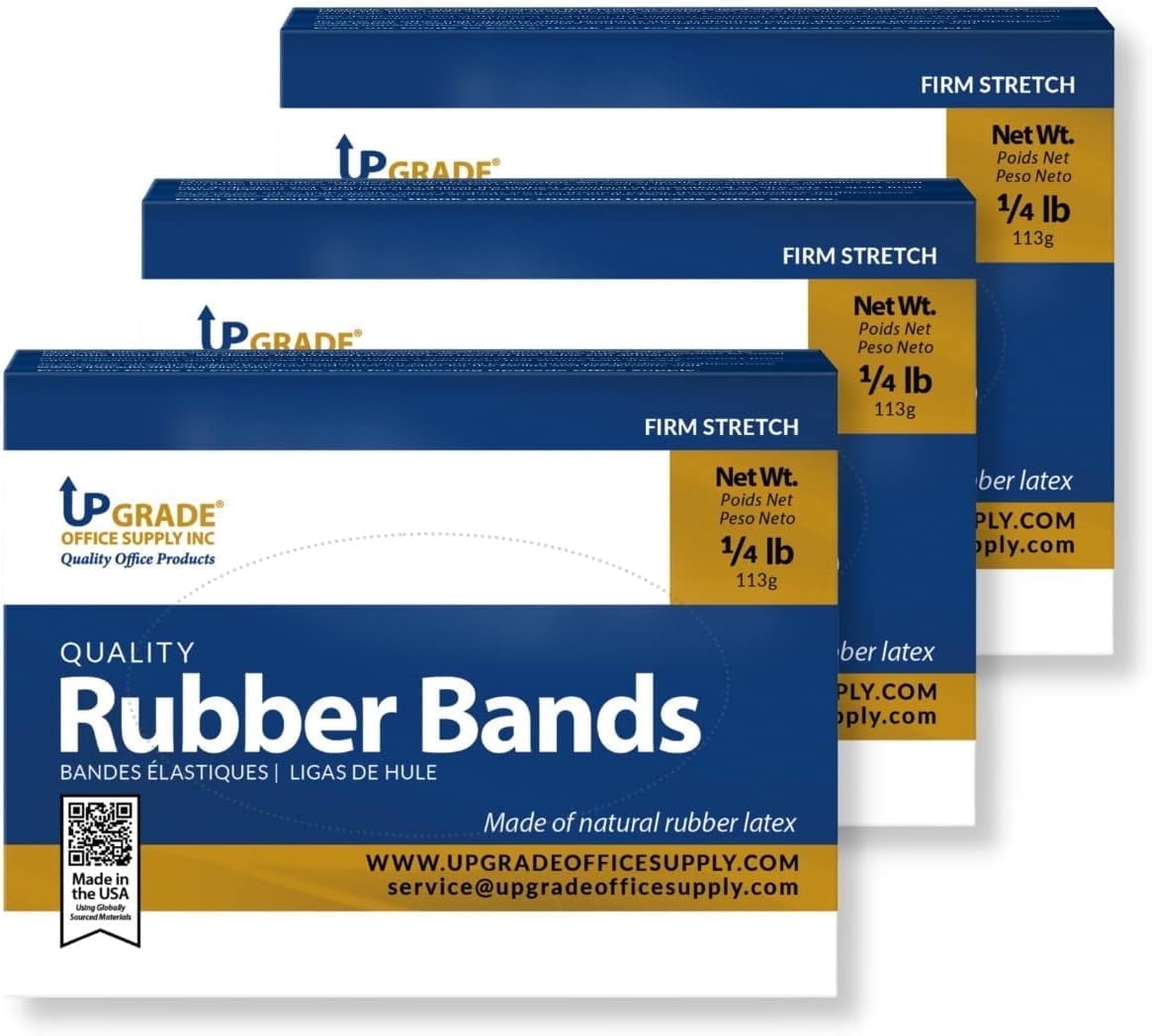 Upgrade Rubber Bands Size 64, 1/4 lb Boxes, 3-Pack, USA - Walmart.com