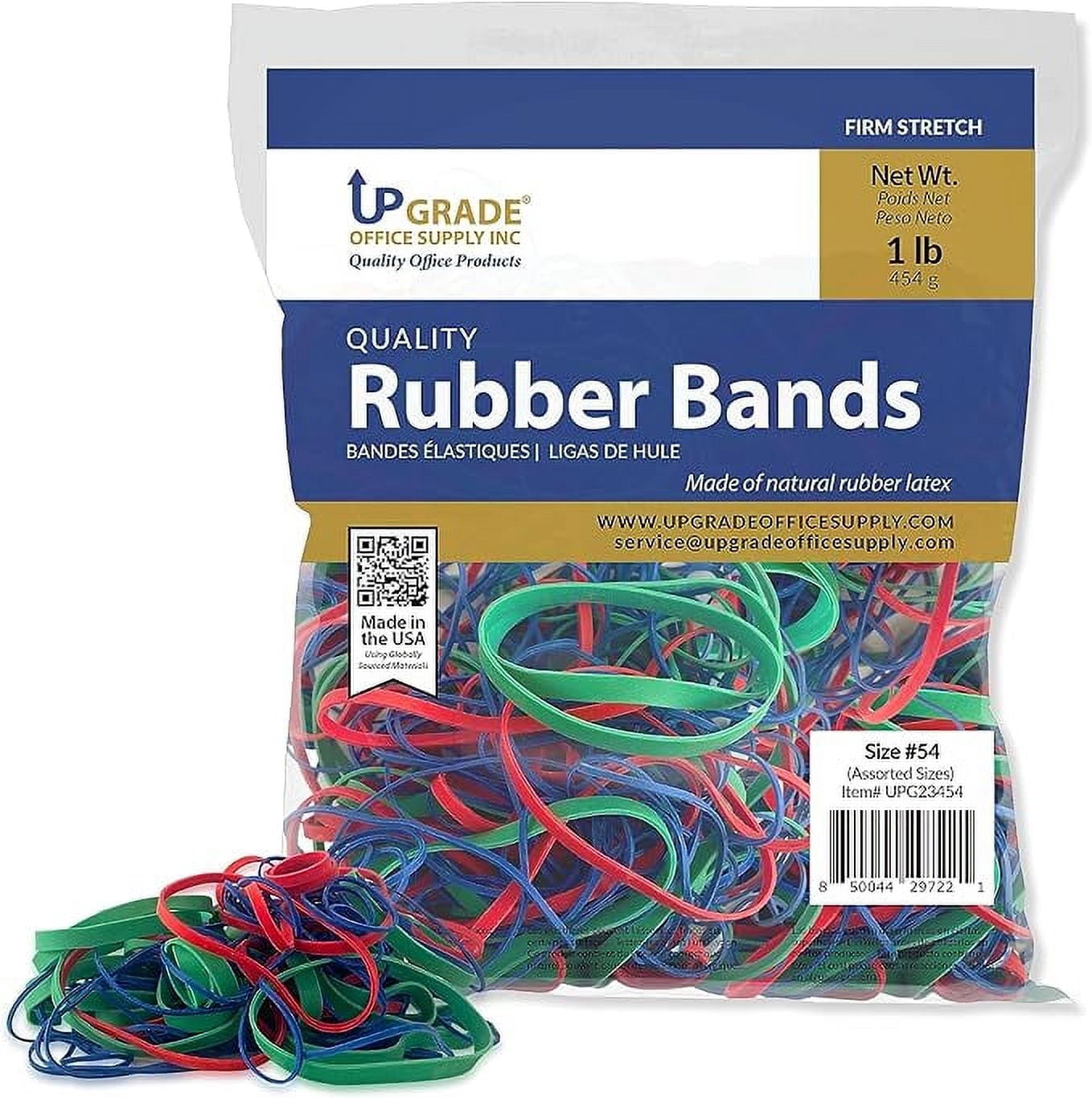Upgrade Office Supply UPG23454 Rubber Bands, Size #54 (Assorted Sizes ...