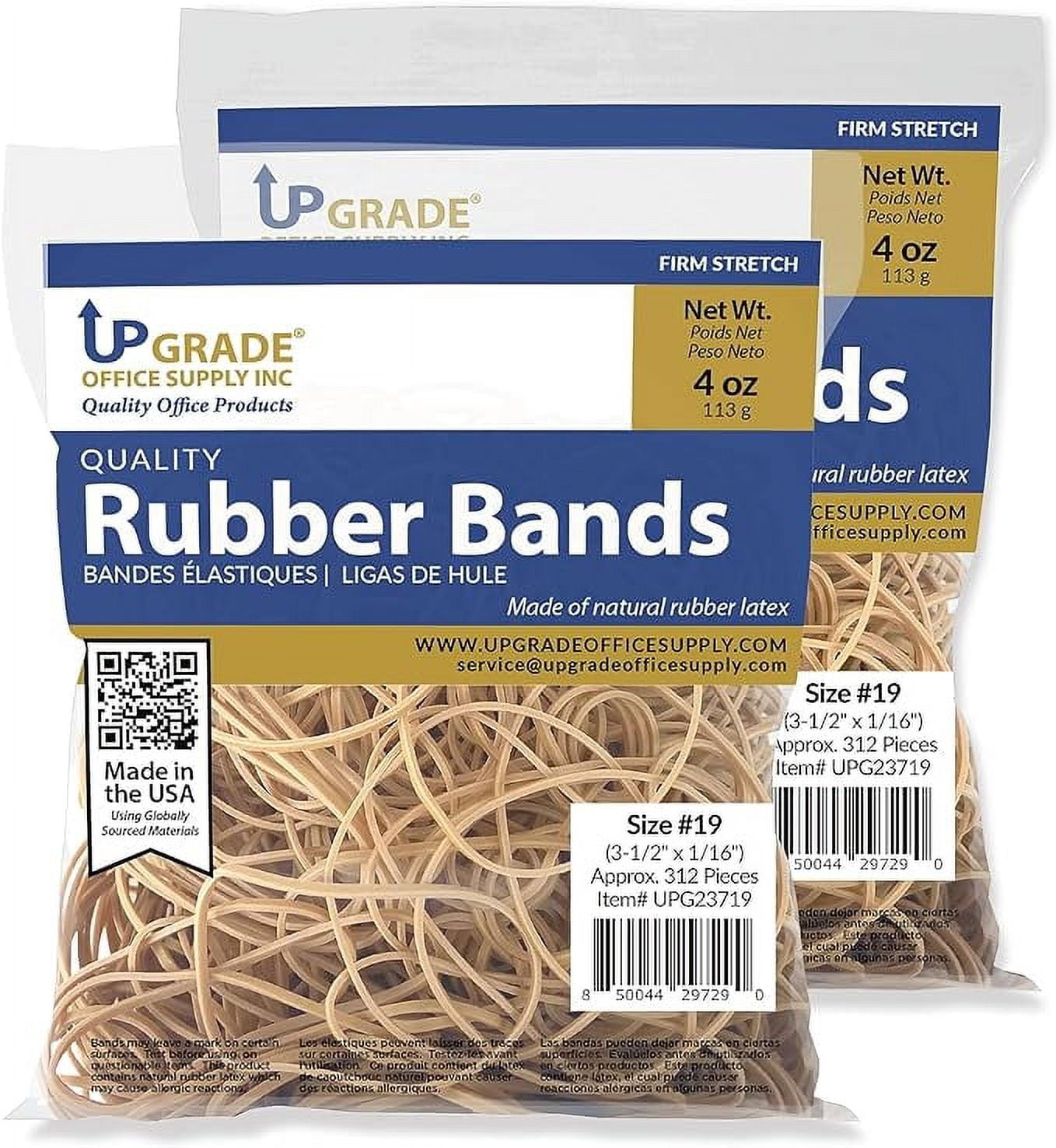Upgrade Office Supply UPG23719PK2 Rubber Bands, Size #19 (3-1/2" x 1/16 ...