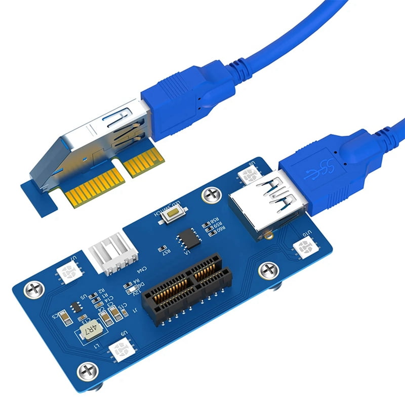 Upgrade PCI Express PCI-E 1X to 1X/4x/8x/16x Riser Card - Walmart.com