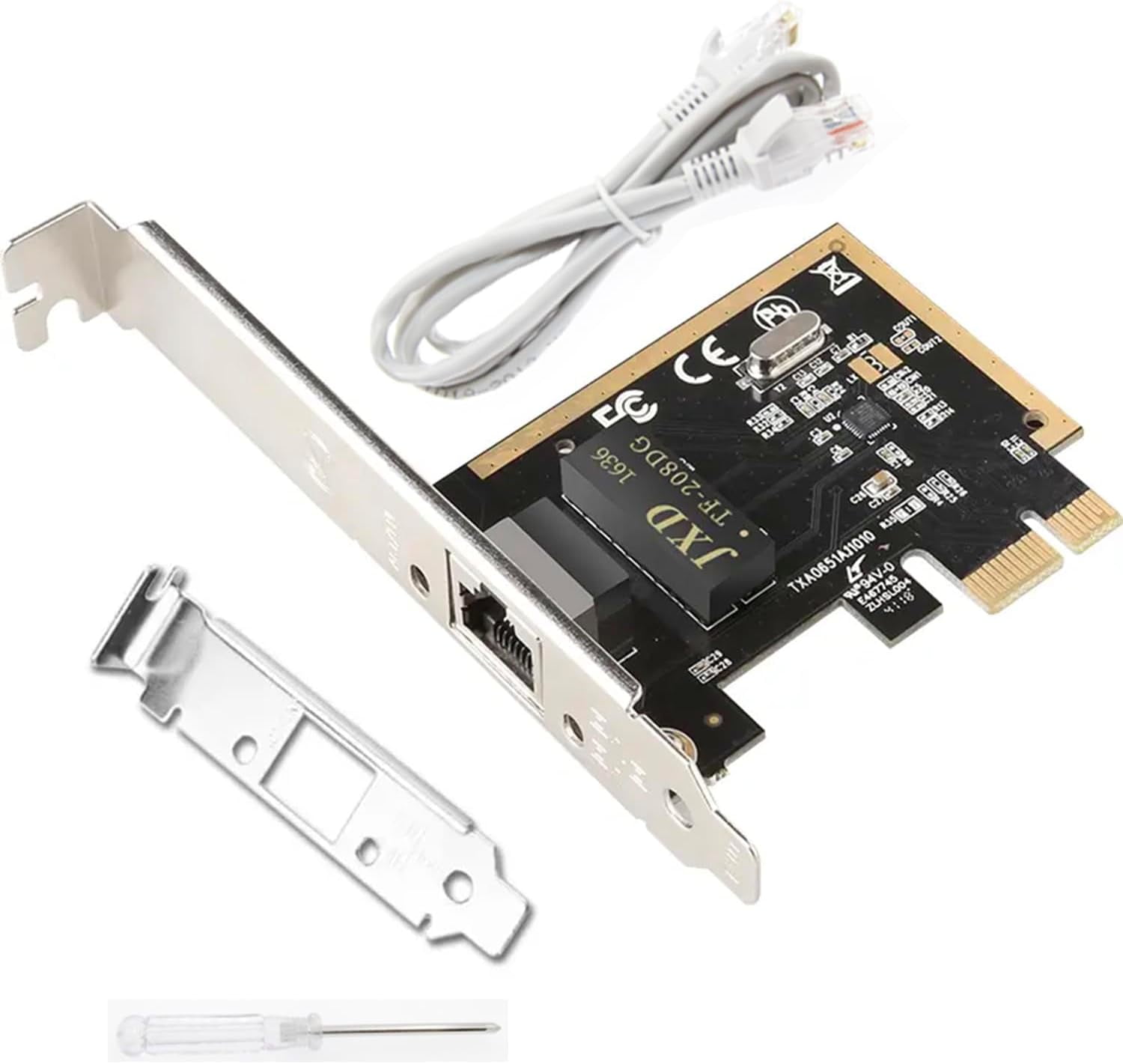 [Upgrade] PCIe Ethernet Card Nic 10/100/1000Mbps Gigabit PCI-Express ...