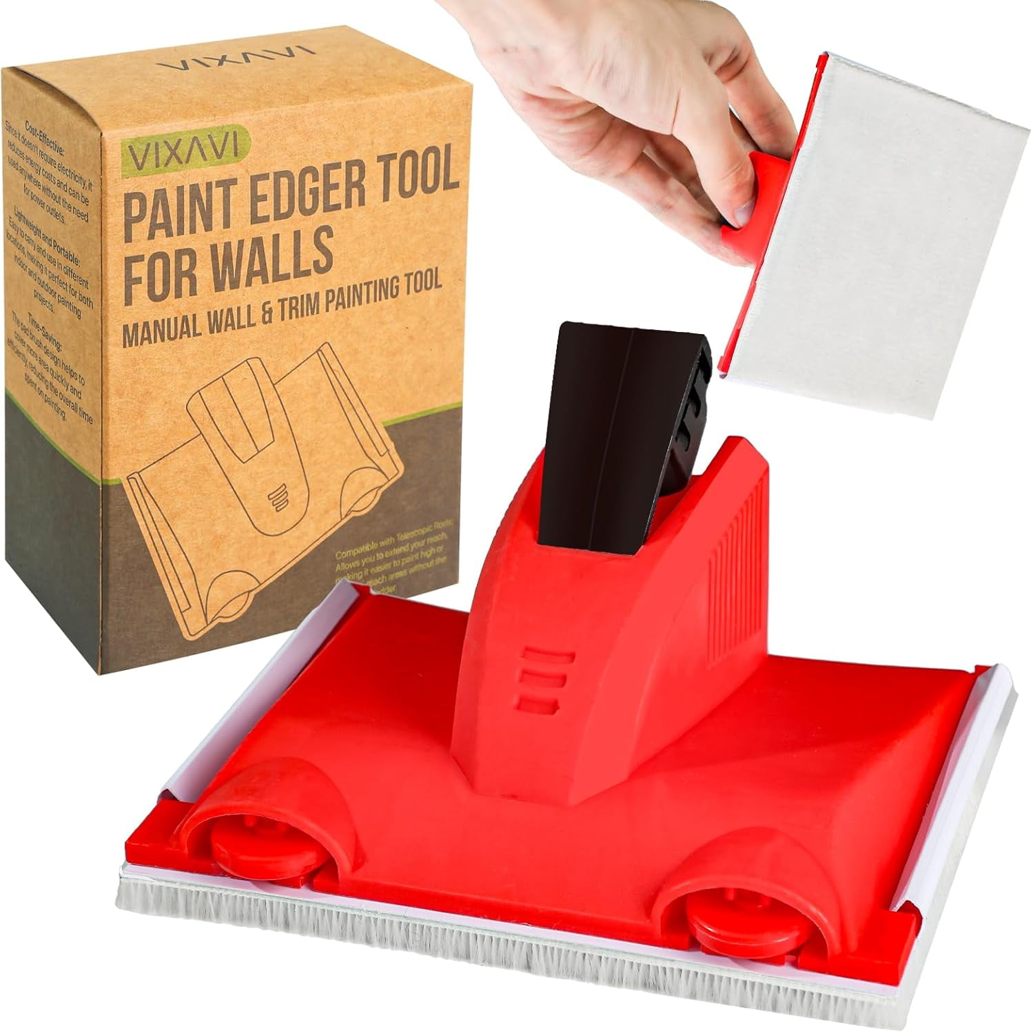 Upgrade Paint Edger Tool for Walls - Clean Cut Edge Painting Tool - Sturdy Paint Trimmer Edger ...