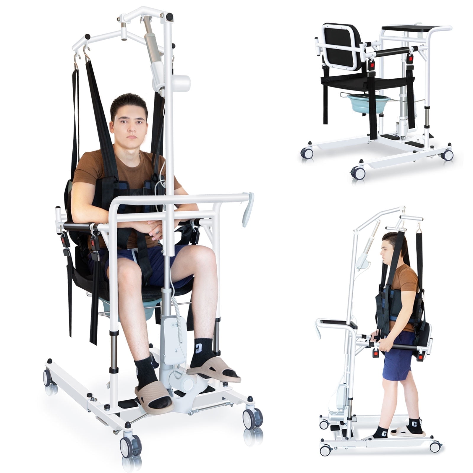 Upgrade Patient Lift for Home, Electric Transfer Lift Chair for Seniors ...