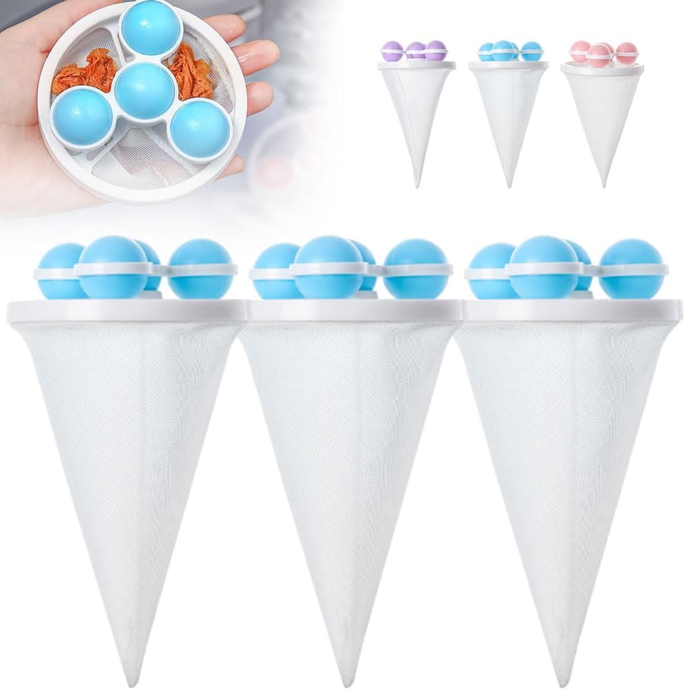 Upgrade Pet Hair Remover for Laundry, 2025 New Reusable Floating Hair ...