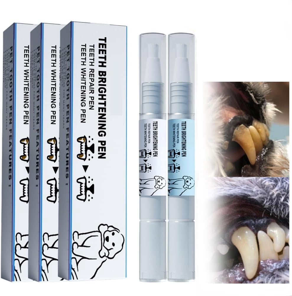 Upgrade Pet Toothbrush Pen, 2025 New Pet Oral Repair Gel Dog Teeth ...