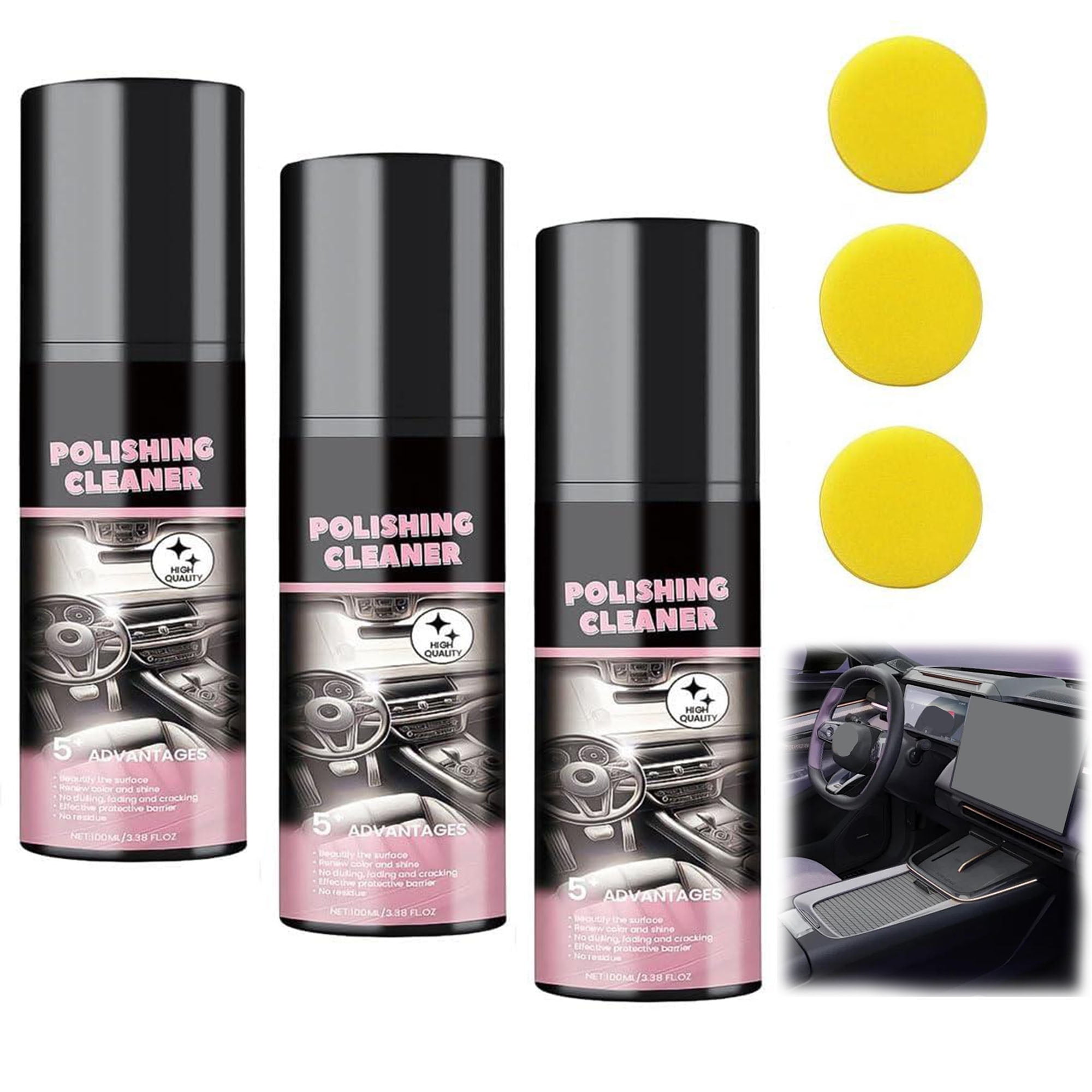 Upgrade Polishing Cleaner Car Interior, Car Interior Cleaner, Vehicle ...