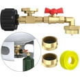 Upgrade QCC1 Propane Refill Elbow Adapter with Propane Tank Gauge 90 ...