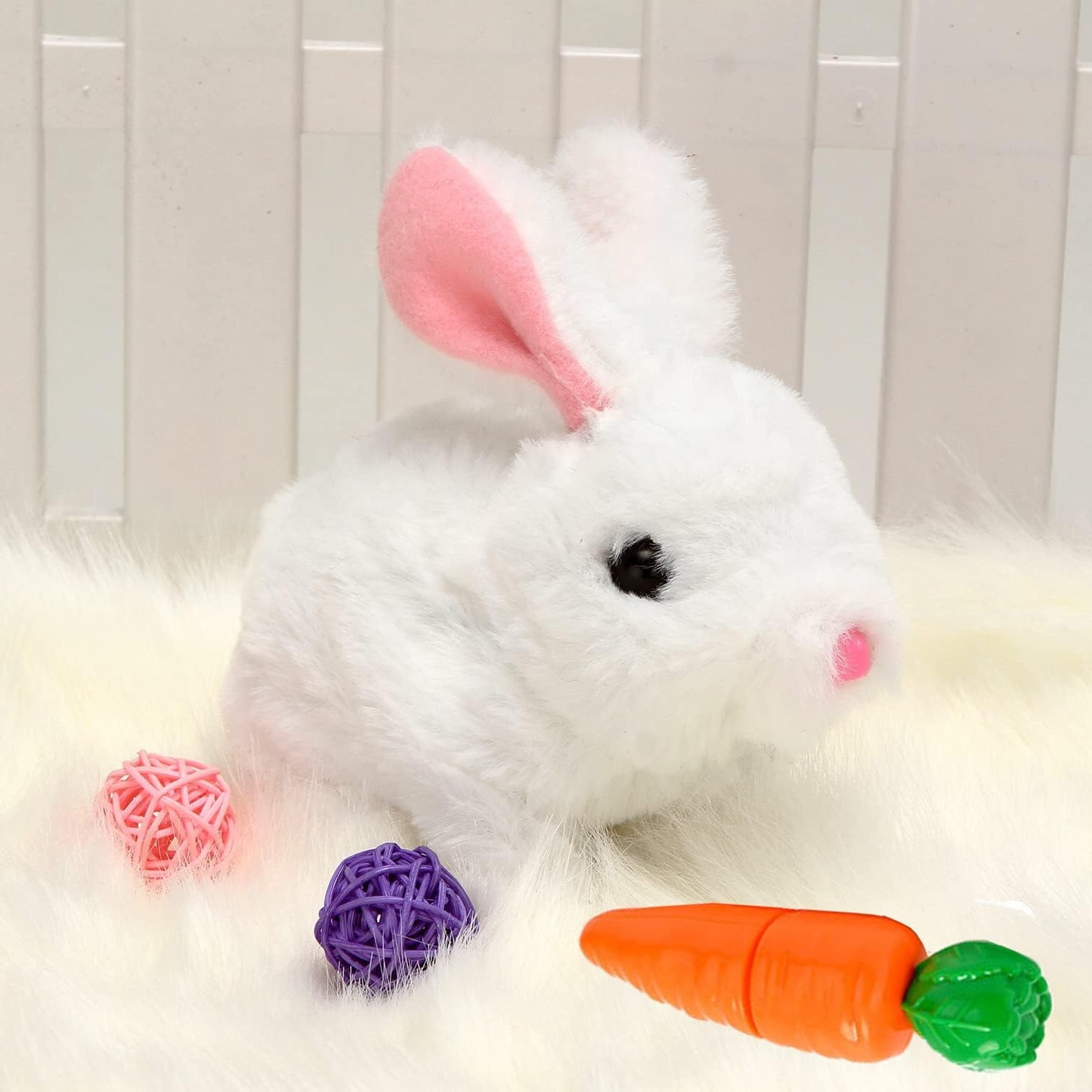 Upgrade My Realistic Bunny Toy, 2025 New Easter Plush Educational Interactive Bunnies Can Walk ...