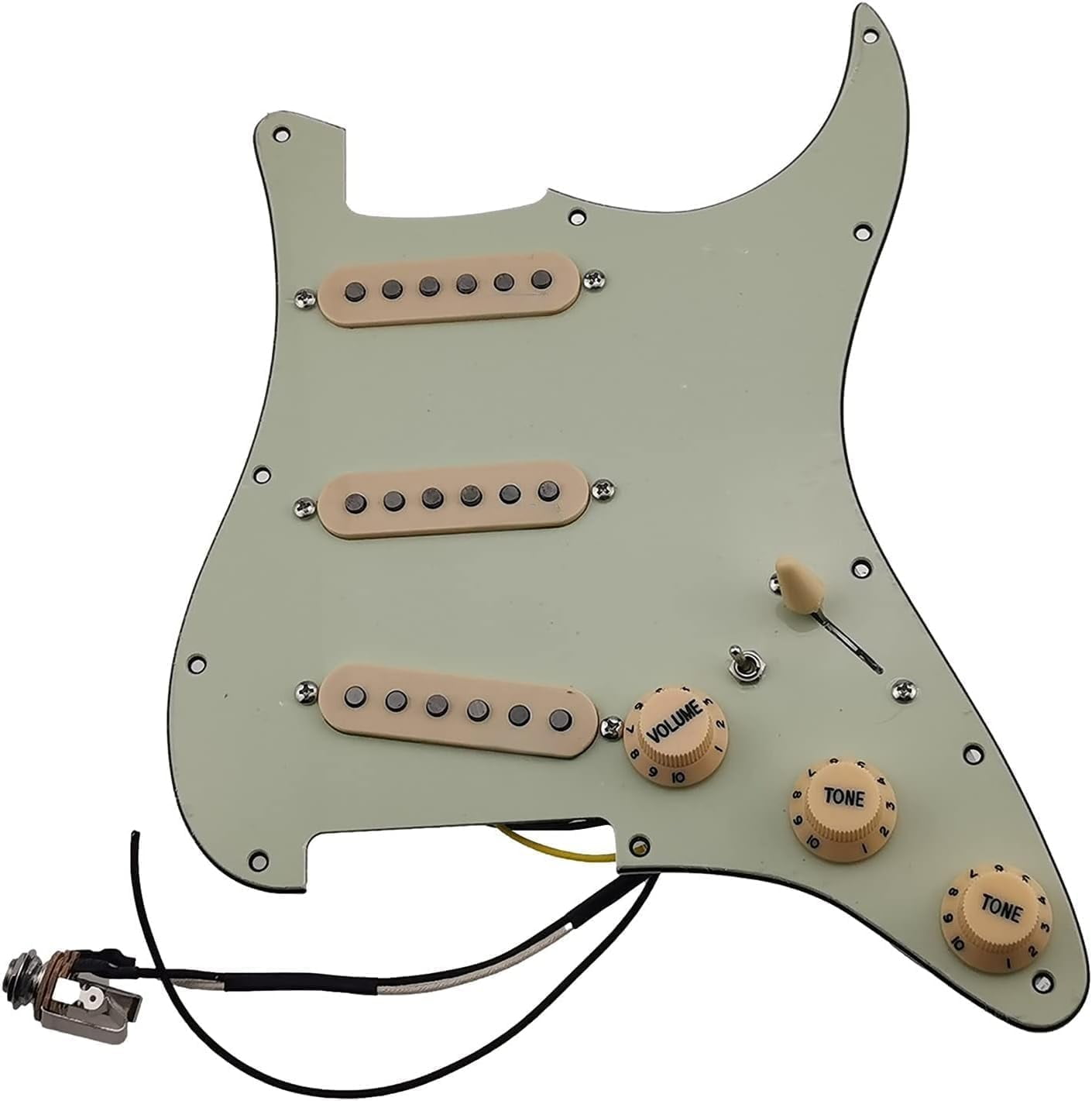 Upgrade SSS Prewired Guitar Strat Pickguard Set Alnico V Single Coil ...