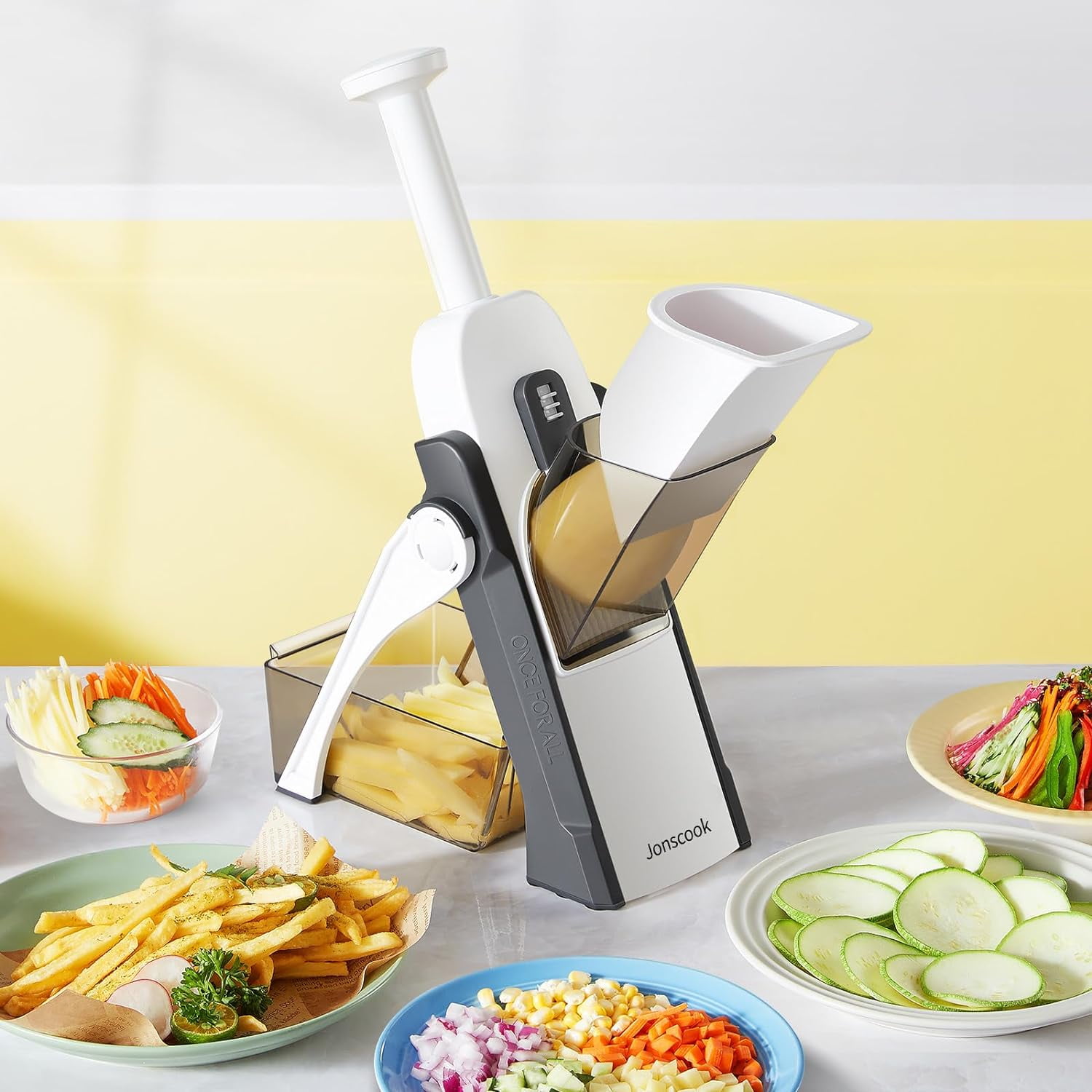 Fresh Meat Slicer Black + Mandolines Slicer Gray - Walmart.com