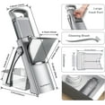 Upgrade Safe Mandoline Slicer for Kitchen, Adjustable Potato Slicer ...