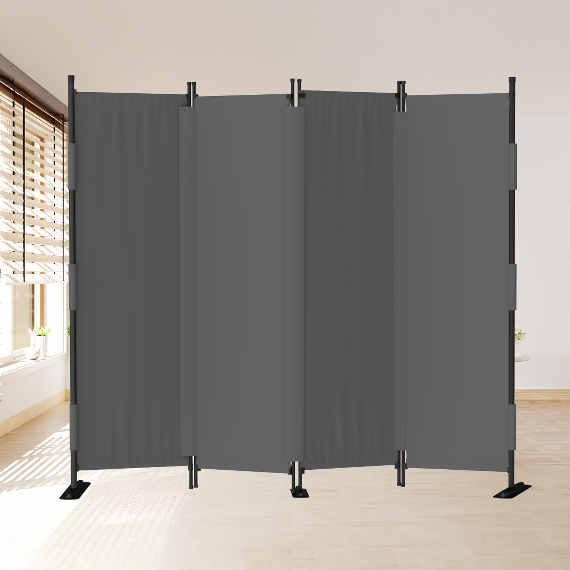 Upgrade Seamless Room Divider 4 Panel Folding Privacy Screens 88 ...