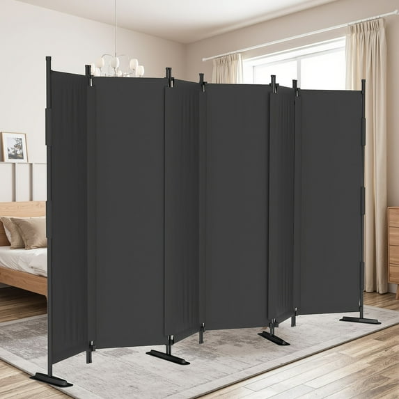 Upgrade Seamless Room Divider 6 Panel Folding Privacy Screens 132 ...