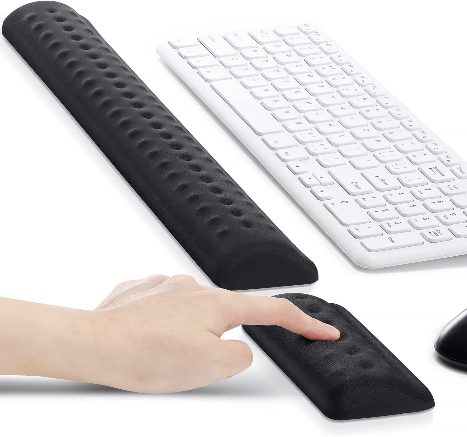 Upgrade Soft Memory Foam Keyboard Wrist Rest with Massage Dot ...