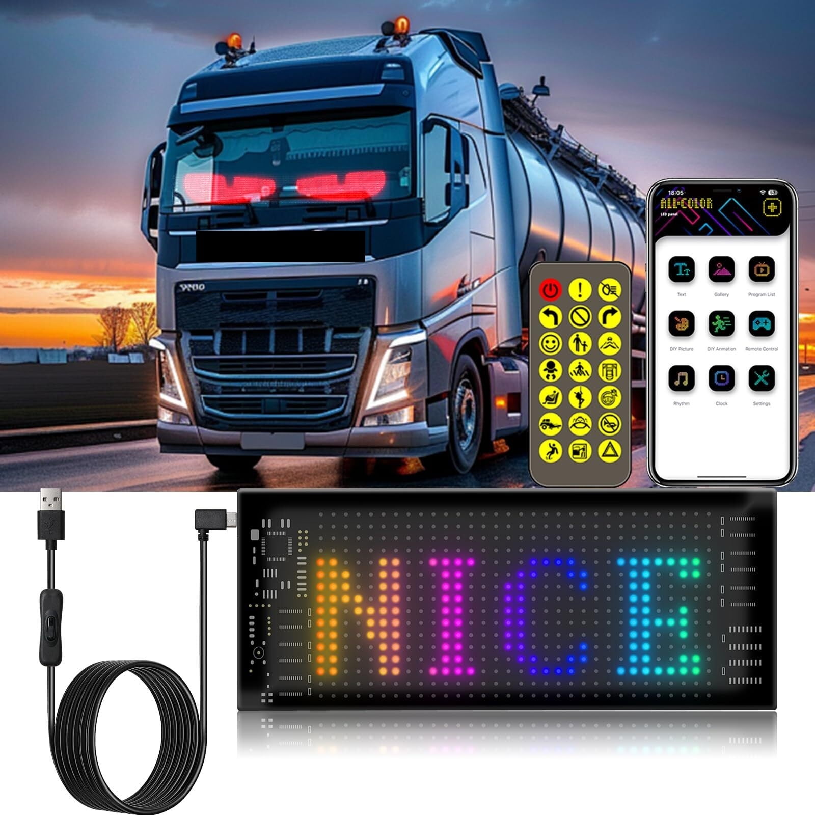 Upgrade Synchronize Multiple Devil Eyes Light for Car,Full Color Eye ...