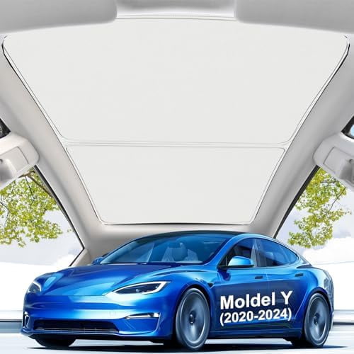 Upgrade Tesla Model Y Sunshade Roof [Never Sag Gap, Nano Ice-Crystal ...
