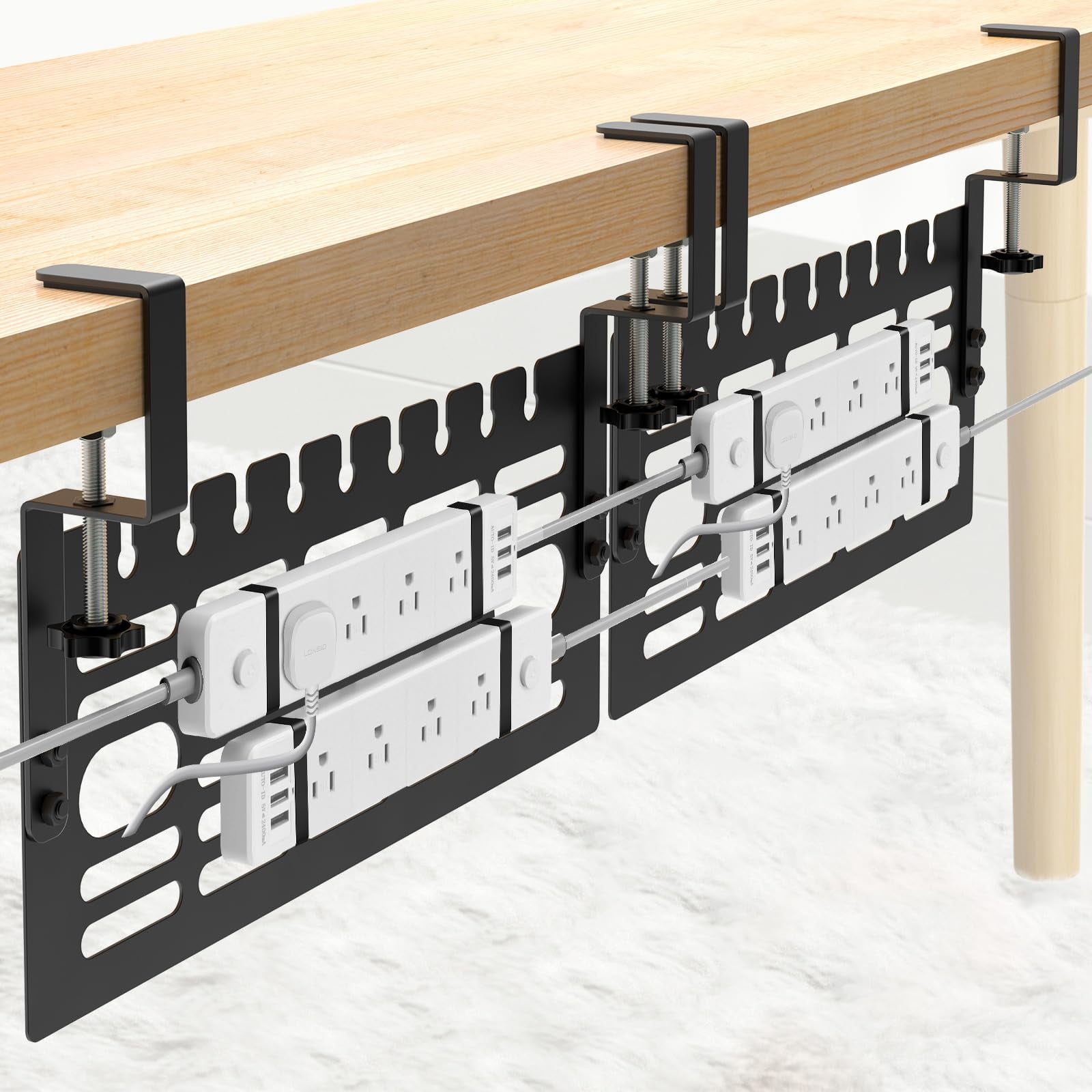 Upgrade Under Desk Cable Management Rack - Walmart.com