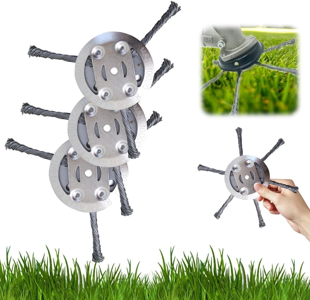 Upgrade Universal Steel Wire Grass Trimmer Head, 2025 New 6 Inch ...